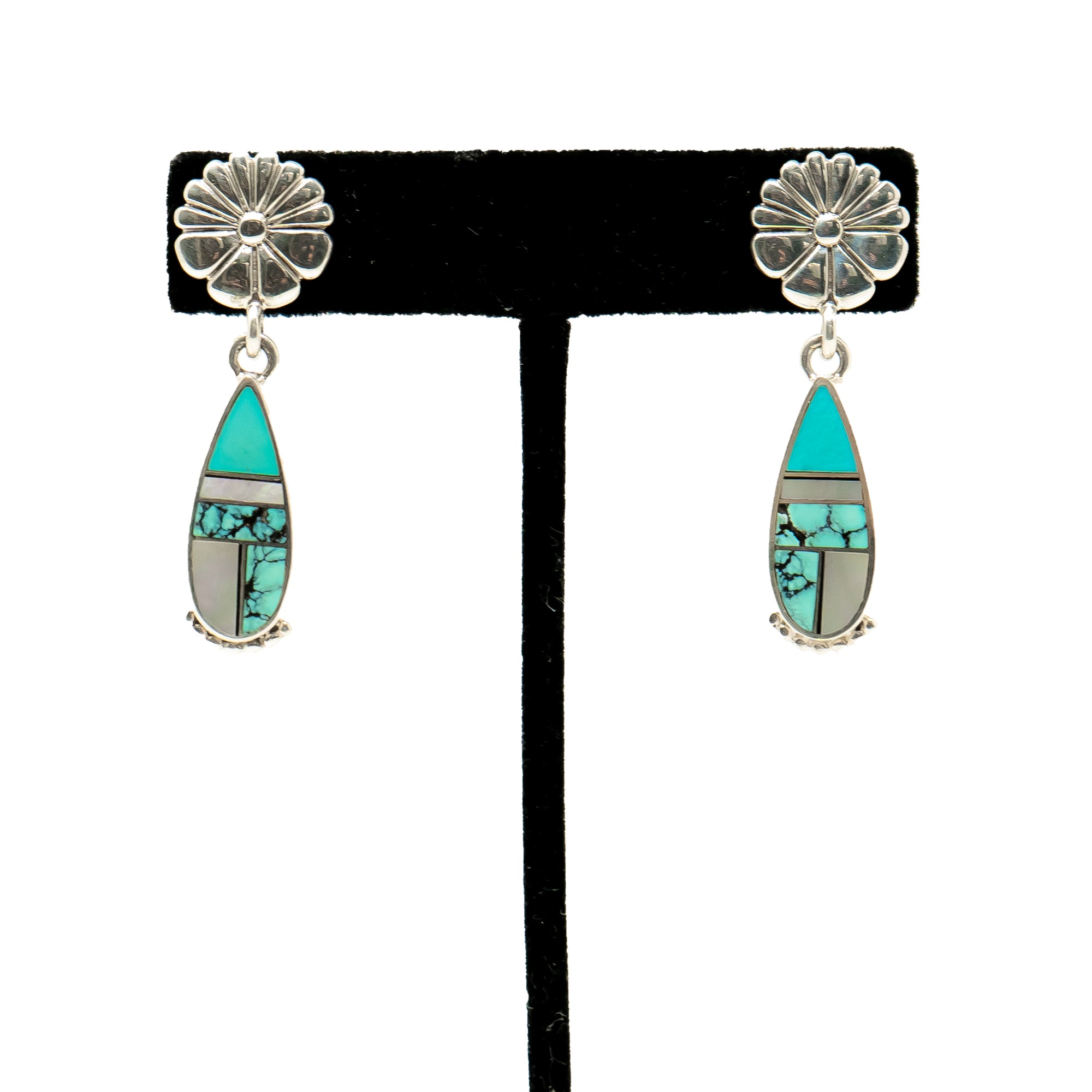 Earrings Large Flower Teardrop – Autry Museum Store