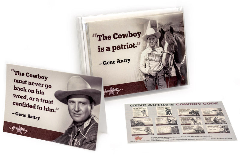 Gene Autry's Cowboy Code Greeting Cards – Autry Museum Store